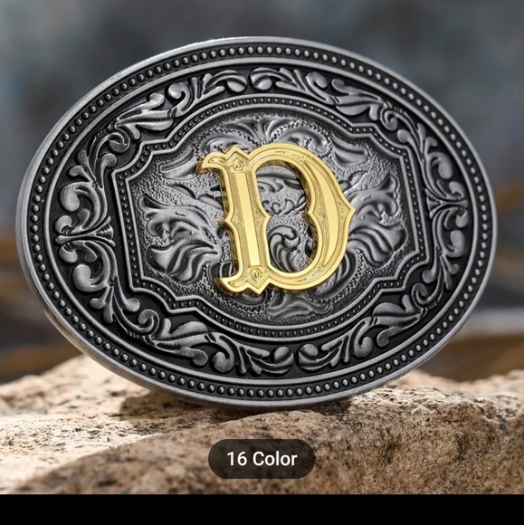 Accessories | New Silver Initial Letter D Belt Buckle All Letters ...